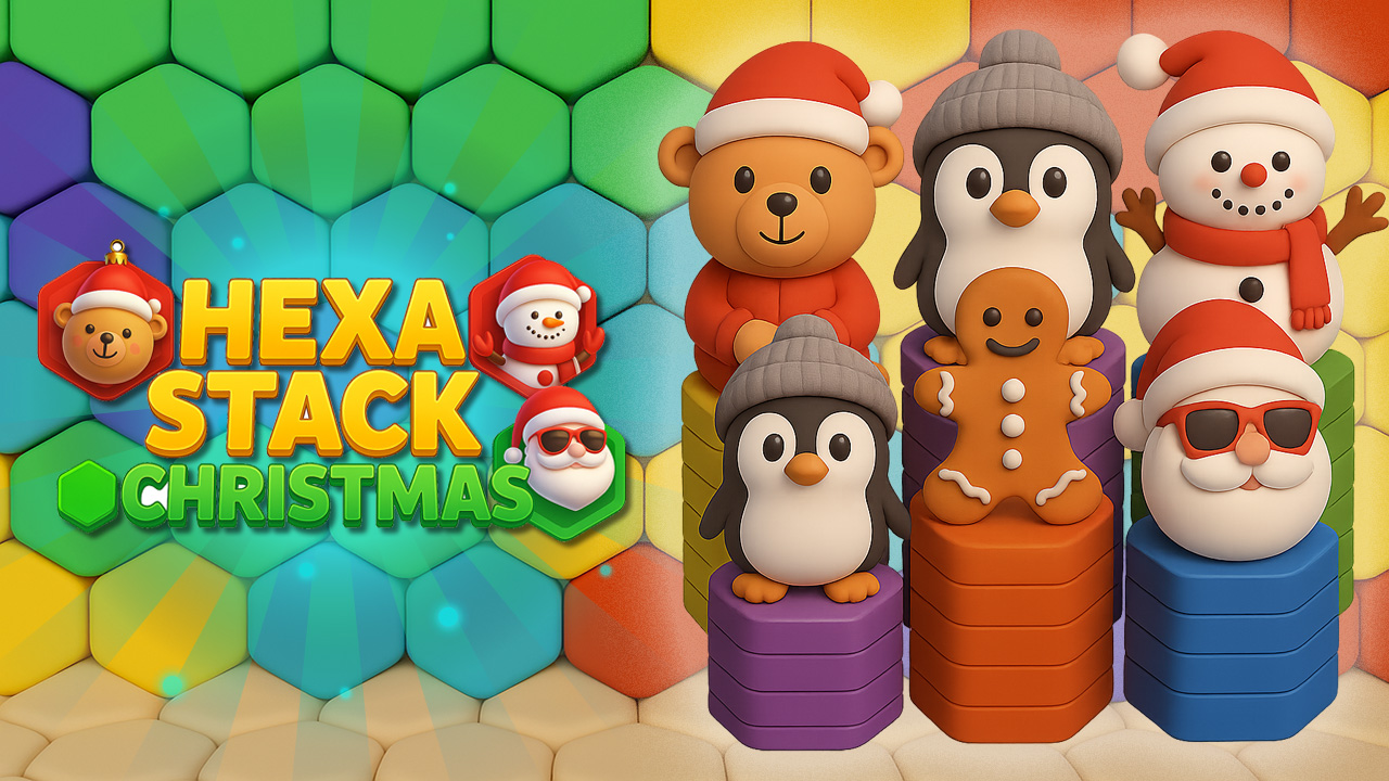 Hexa Stack Christmas - Gamex Games