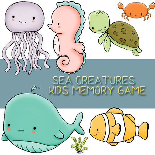 Kids Memory Sea Creatures - Play Kids Memory Sea Creatures Online for ...